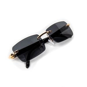 TSV Jewelers | Accessories | Mens Black Tint Rimless Gold Frame Vintage ...